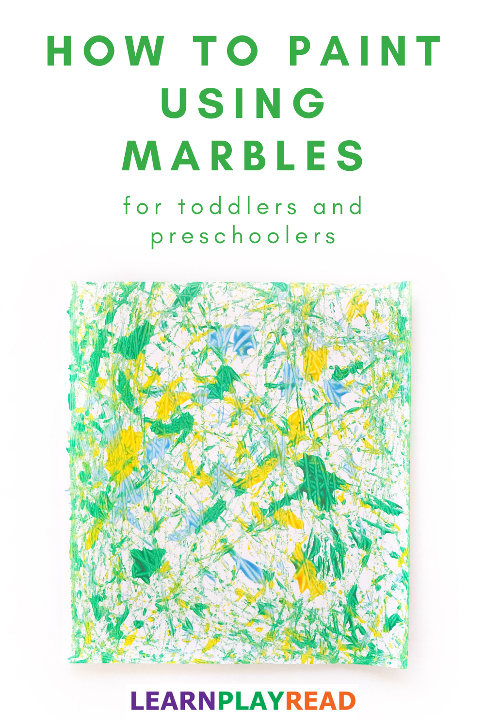 How to Paint Using Marbles with Toddlers and Preschoolers